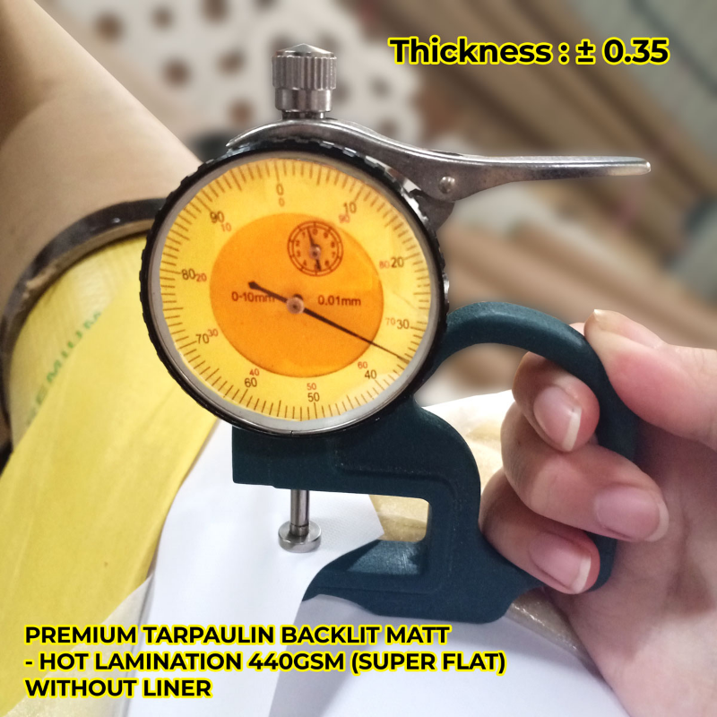 [PREMIUM] Tarpaulin Backlit Matt - Hot Lamination 440gsm (Super Flat ...